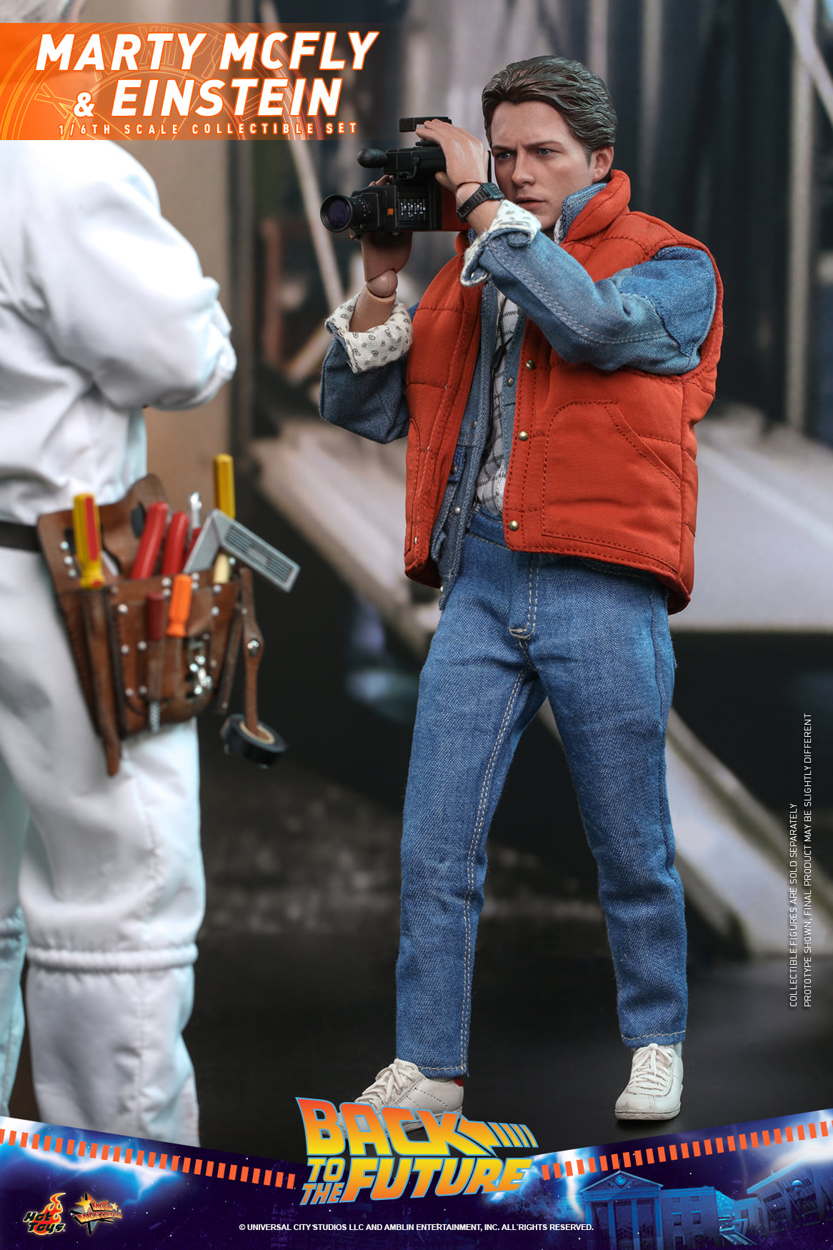 Hot Toys Marty McFly & Einstein MMS 573 Nouvelle Version RARE ...